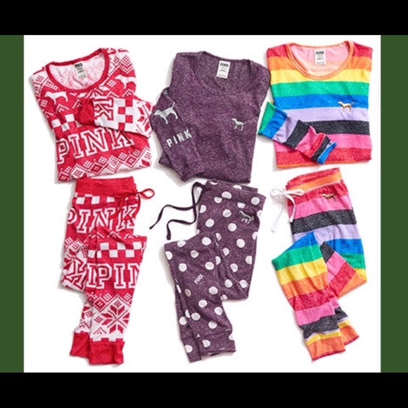 PINK Victoria's Secret | Intimates & Sleepwear | New Vs Pink Rainbow ...